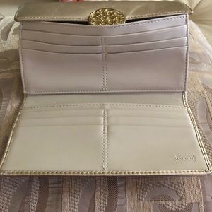 Coach | Bags | Coach Gold Wallet | Poshmark